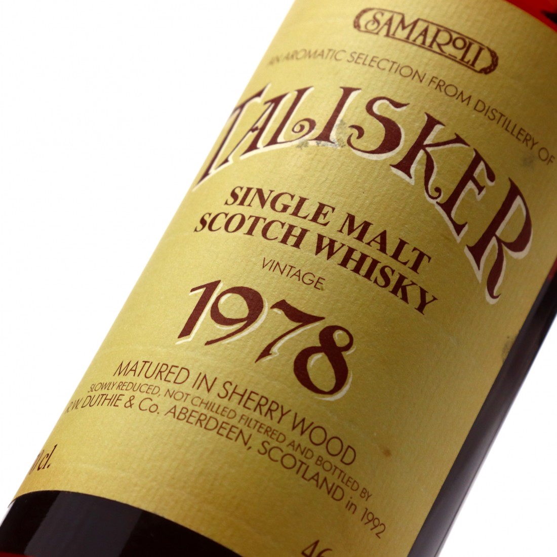 Talisker 1978 Samaroli Sherry Wood / Curved Distillery Label | Whisky ...