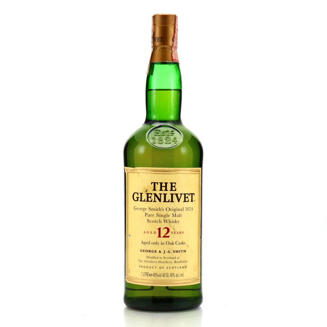 Glenlivet 12 Year Old 1 Litre pre-2004 | Whisky Auctioneer