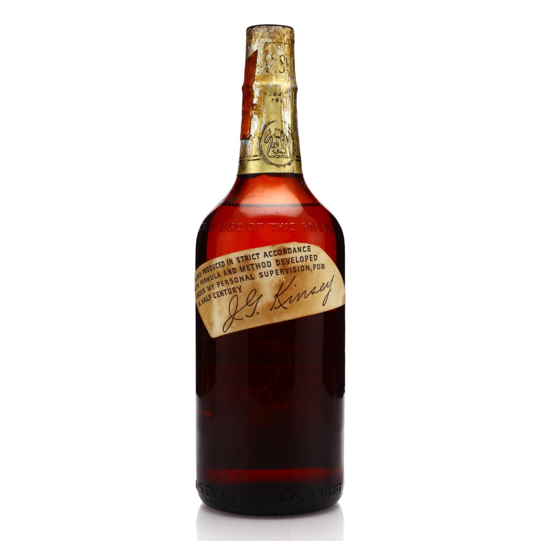 Kinsey 4 Year Old The Unhurried Whiskey 1940s | Whisky Auctioneer