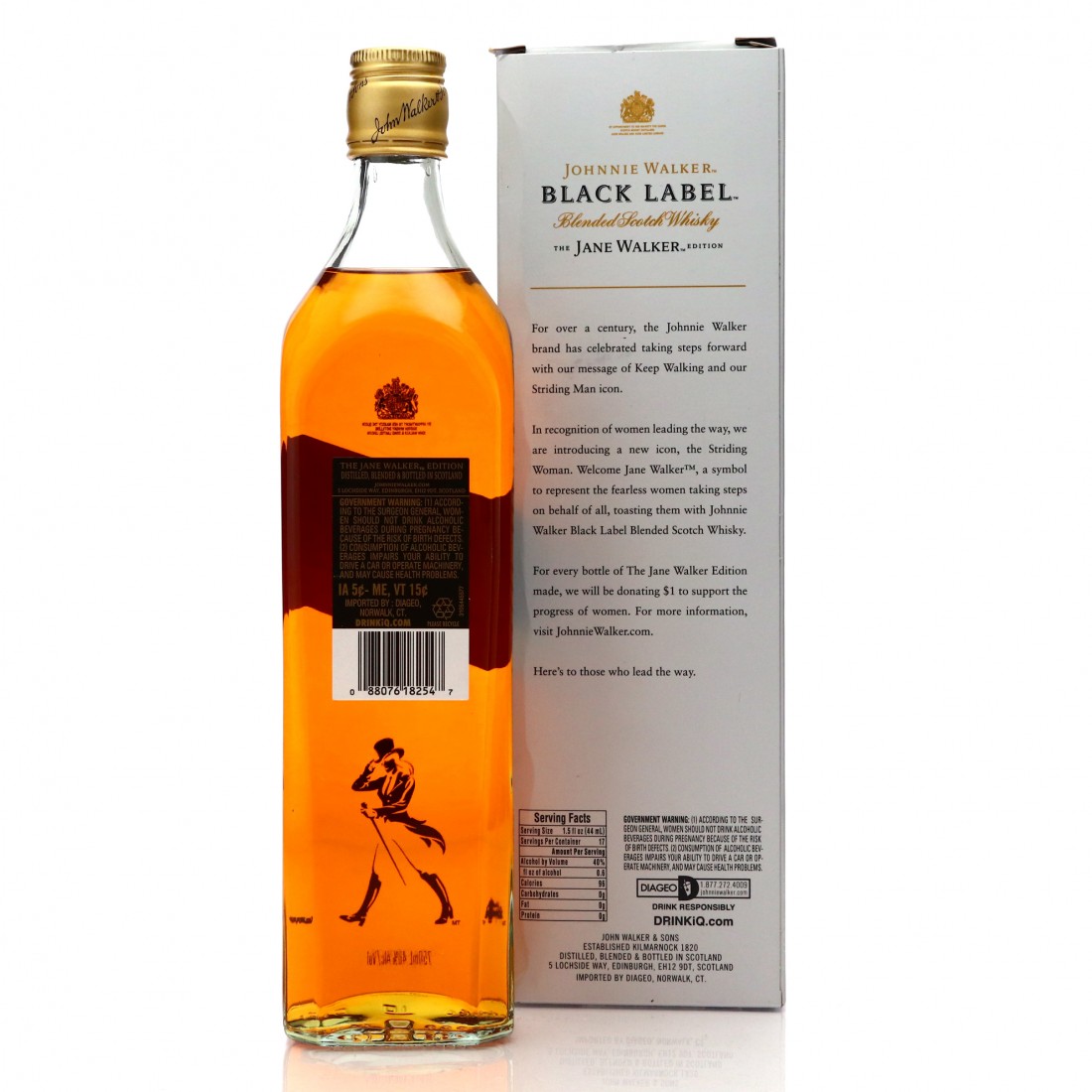 Johnnie Walker Black Label 12 Year Old Jane Walker 75cl / US Import ...