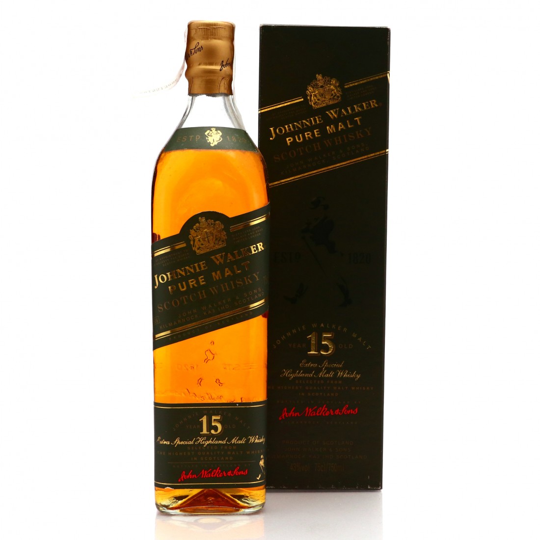 Johnnie Walker Pure Malt 15 Year Old 1990s / 'Green Label' | Whisky ...