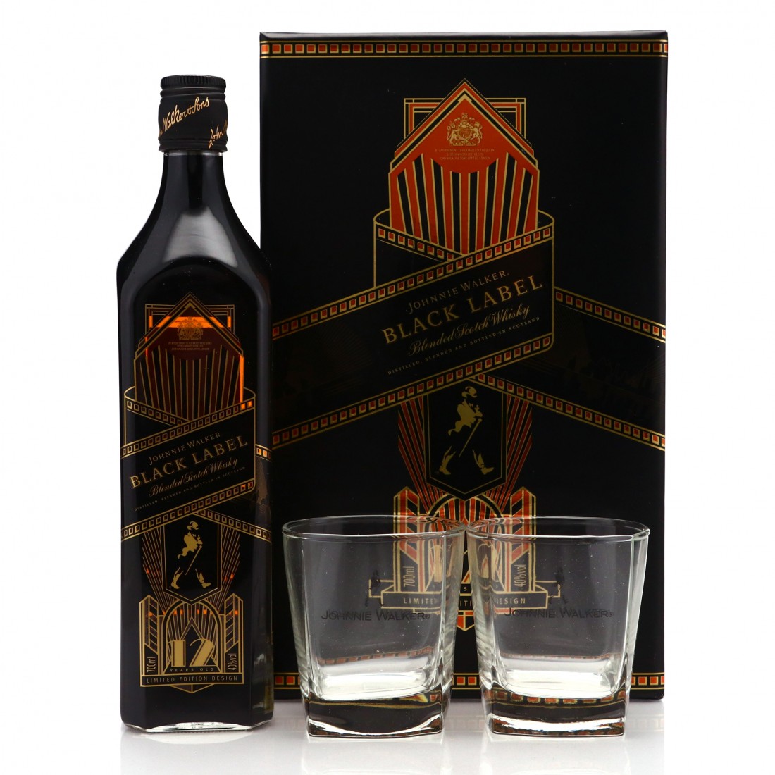 Johnnie Walker Black Label 12 Year Old Limited Edition Gift Pack ...