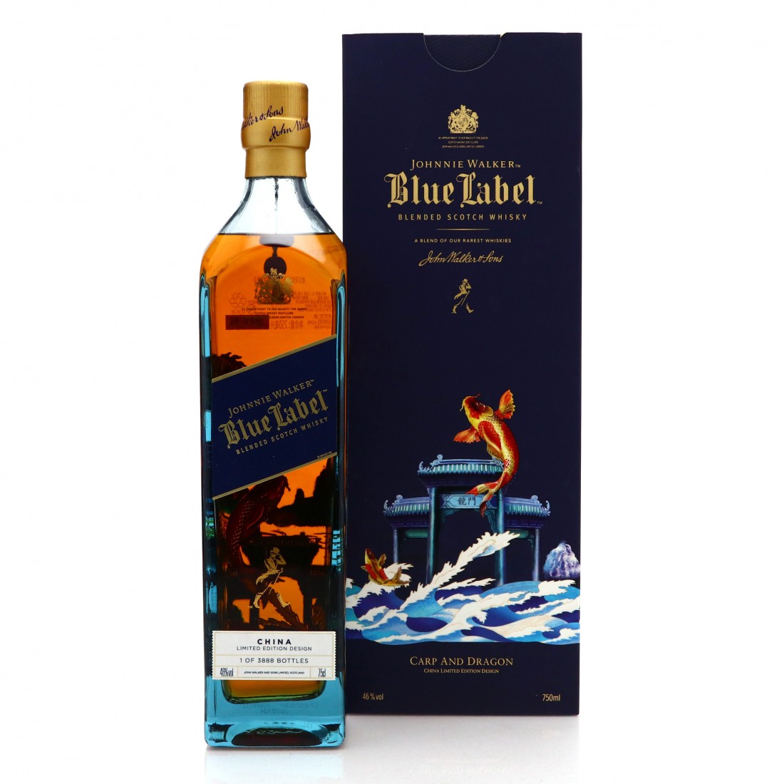 Johnnie Walker Blue Label China Limited Edition 75cl / Carp & Dragon ...