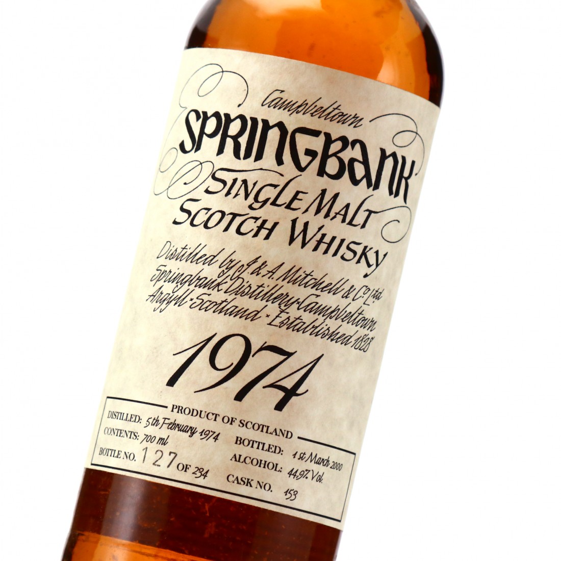 Springbank 1974 Single Cask #153 | Whisky Auctioneer