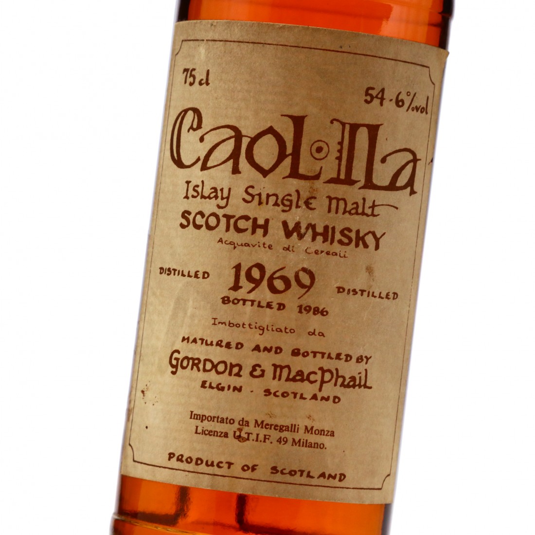 Caol Ila 1969 Gordon and MacPhail Cask Strength Celtic Label ...