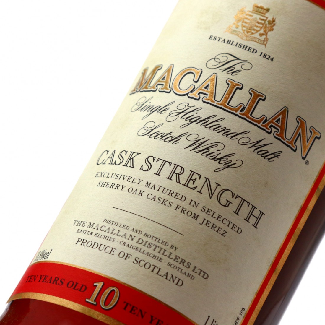 Macallan 10 Year Old Cask Strength 1 Litre early 2000s / 58.8% | Whisky ...