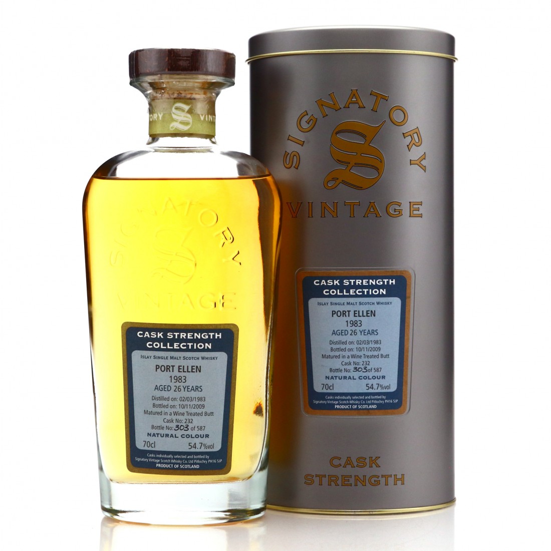 Port Ellen 1983 Signatory Vintage 26 Year Old Cask Strength | Whisky ...
