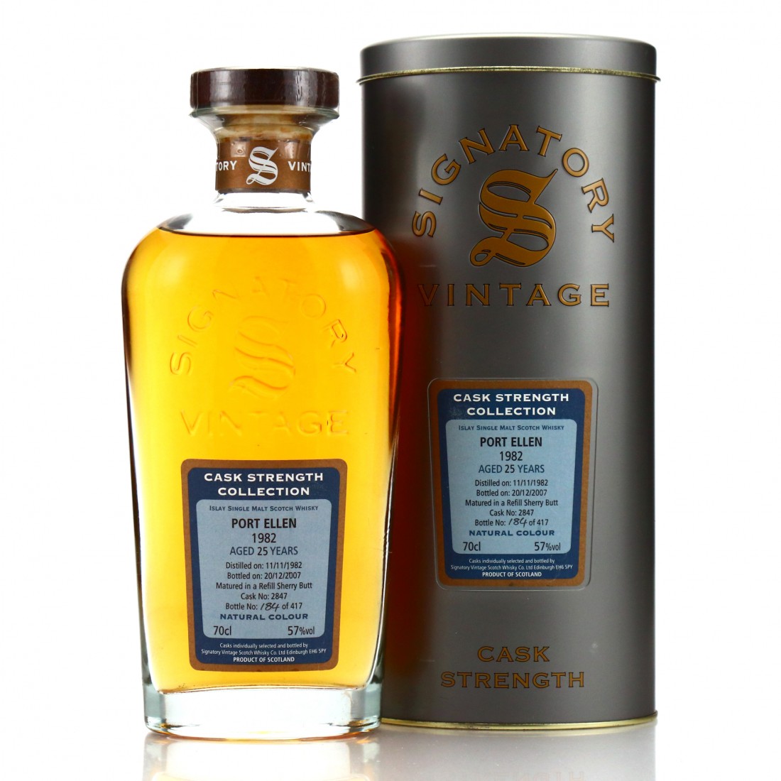 Port Ellen 1982 Signatory Vintage 25 Year Old Cask Strength | Whisky ...