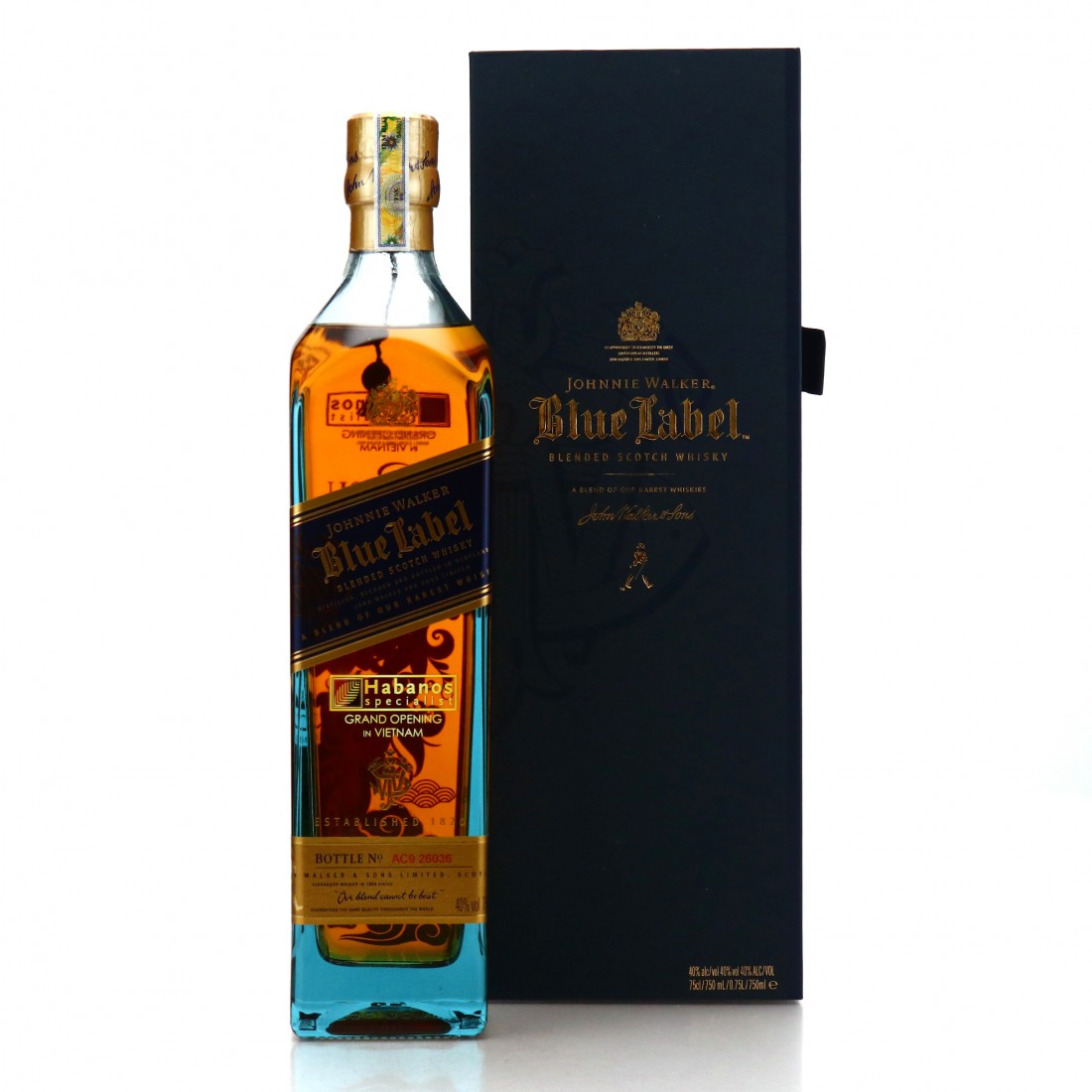 Johnnie Walker Blue Label Habanos Specialist 75cl / Vietnam | Whisky ...