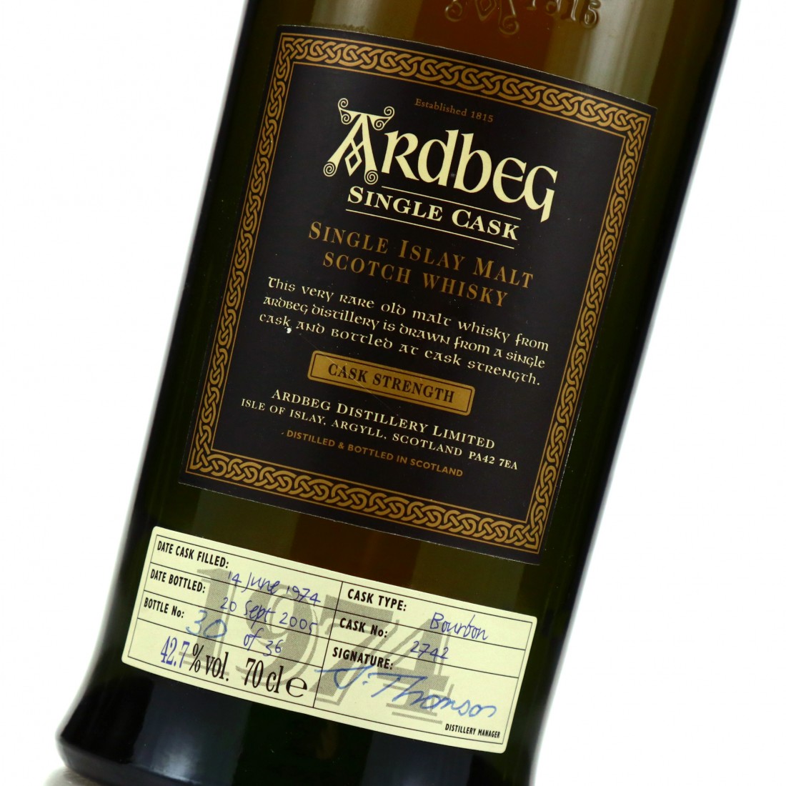 Ardbeg 1974 Single Bourbon Cask #2742 | Whisky Auctioneer