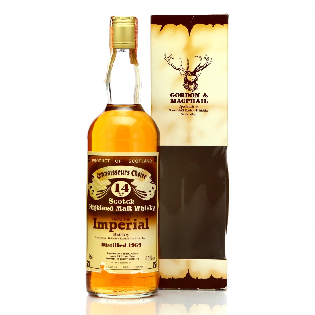 Imperial 1969 Gordon and MacPhail 14 Year Old / Co. Pinerolo Import ...