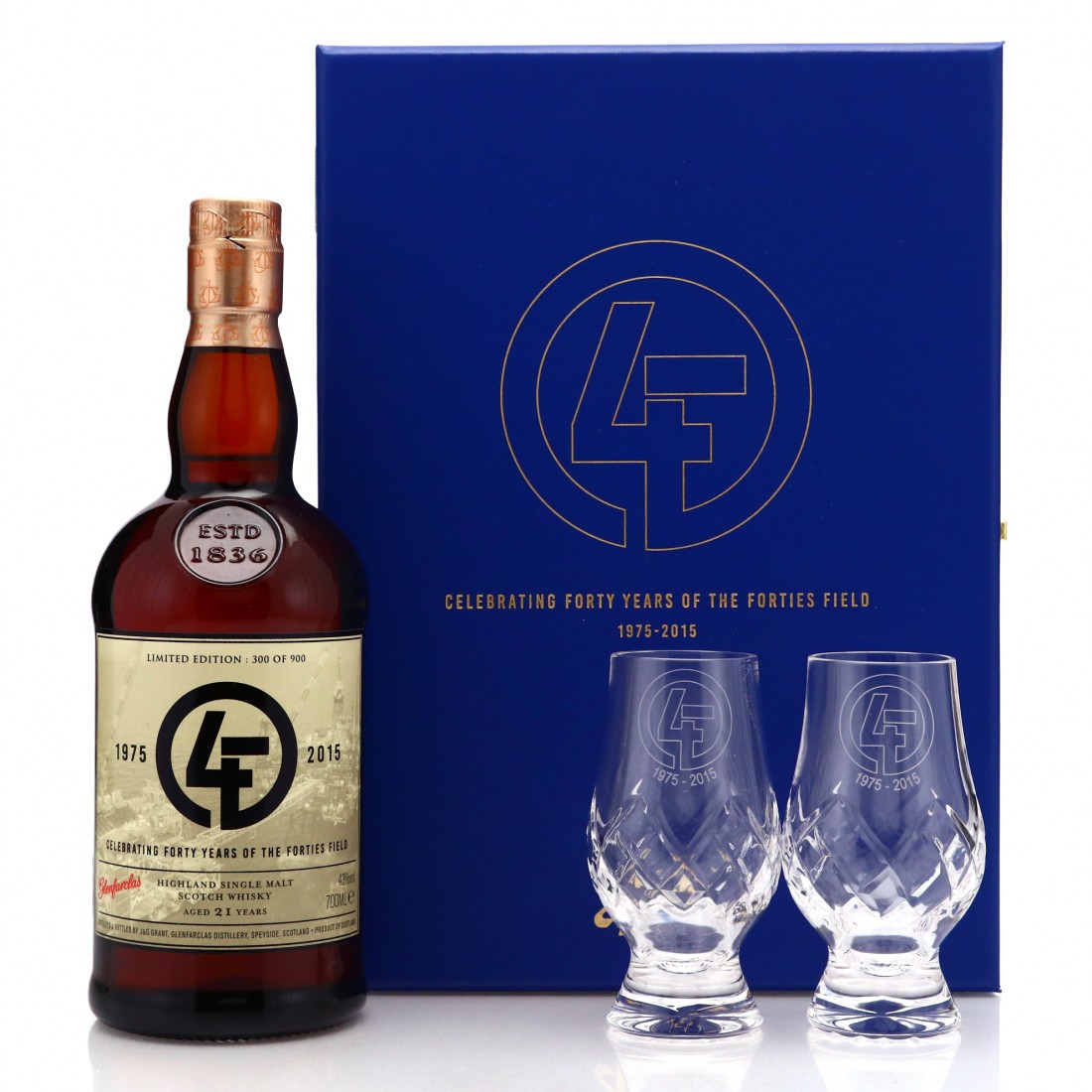 Glenfarclas 21 Year Old Gift Pack / Forties Field 40th Anniversary ...