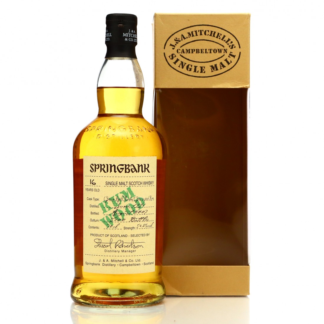 Springbank 1991 Rum Wood 16 Year Old | Whisky Auctioneer