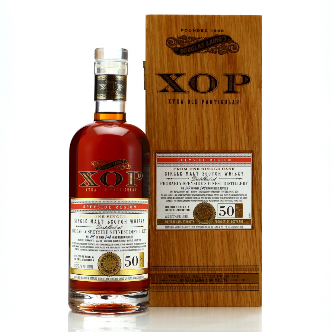 Glenfarclas 'Probably Speyside's Finest' 1967 Douglas Laing 50 Year Old ...