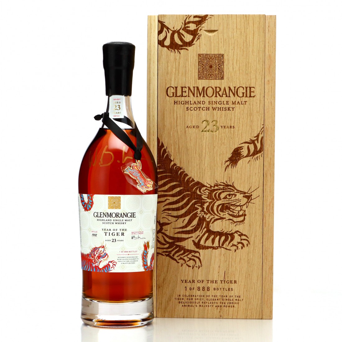 Glenmorangie 1998 23 Year Old / Year of the Tiger - Signed by Dr. Bill ...
