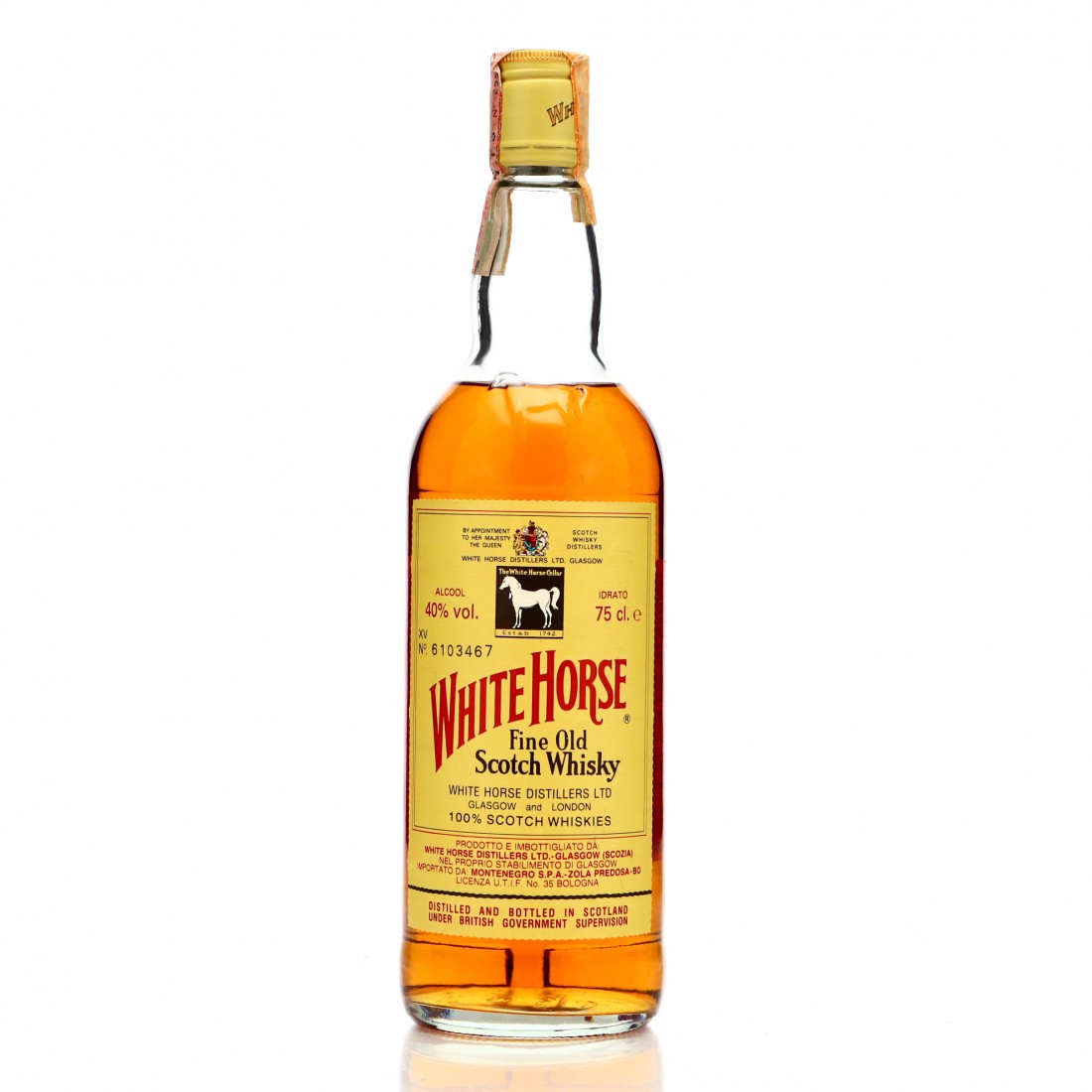 White Horse Scotch Whisky 1980s / Montenegro Import | Whisky Auctioneer