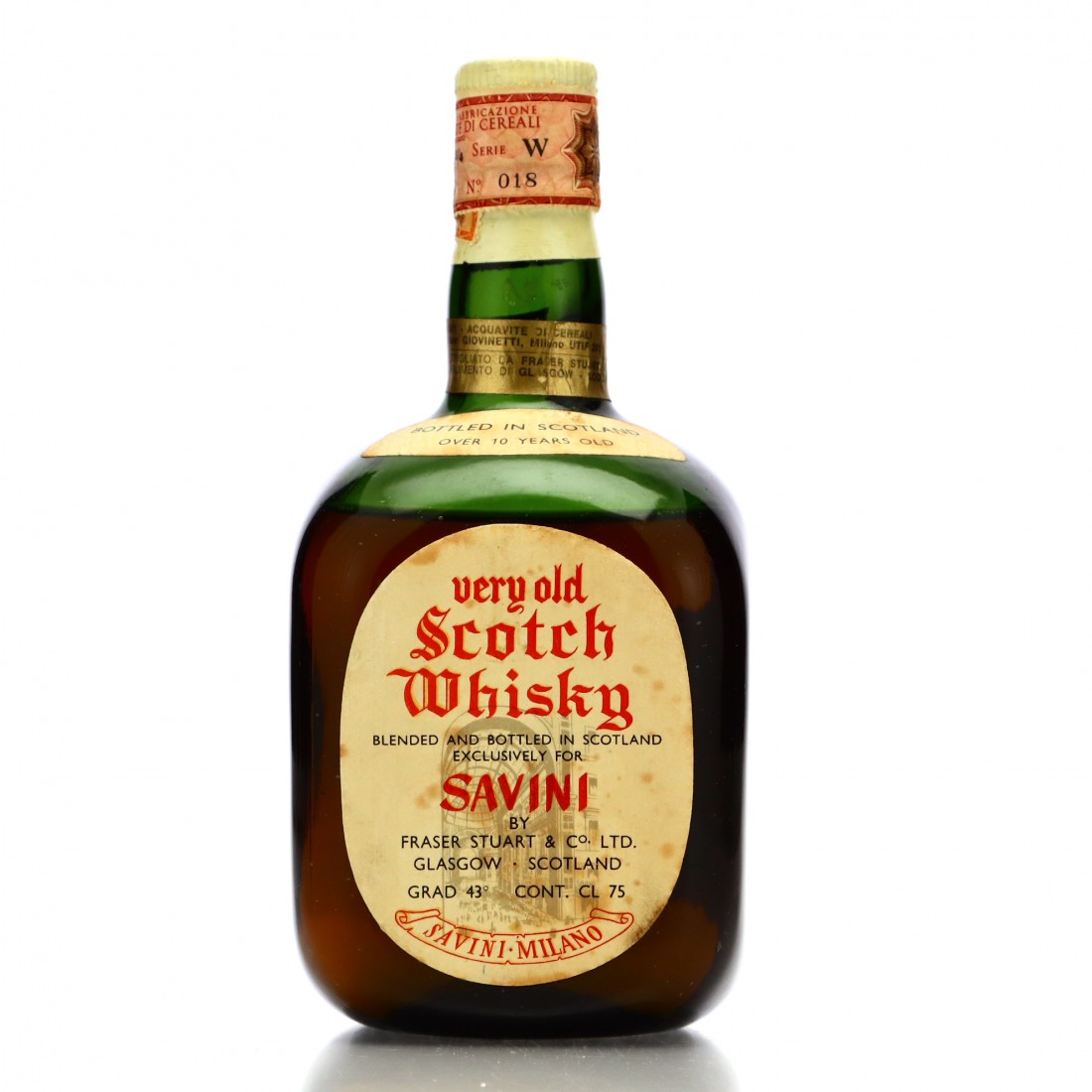 Fraser Stuart 10 Year Old Very Old Scotch Whisky 1960s / Savini ...