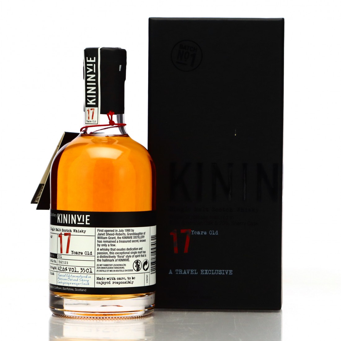 Kininvie 1996 17 Year Old Batch #001 35cl | Whisky Auctioneer