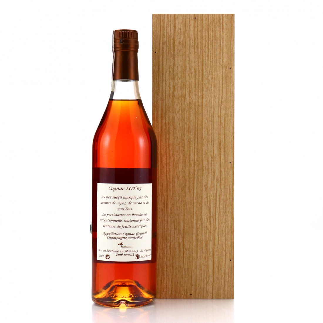 Famille Vallein-Tercinier 50 Year Old Lot 65 Grande Champagne Cognac / Wealth Solutions | Whisky ...