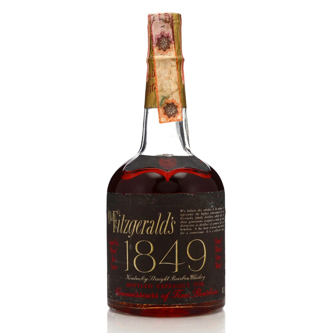 Old Fitzgerald '1849' 10 Year Old Kentucky Straight Bourbon 1970s ...