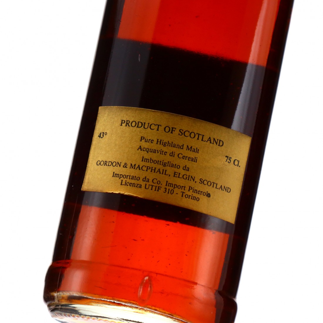 Macallan 40 Year Old Gordon and MacPhail 1970s / Co. Pinerolo Import ...