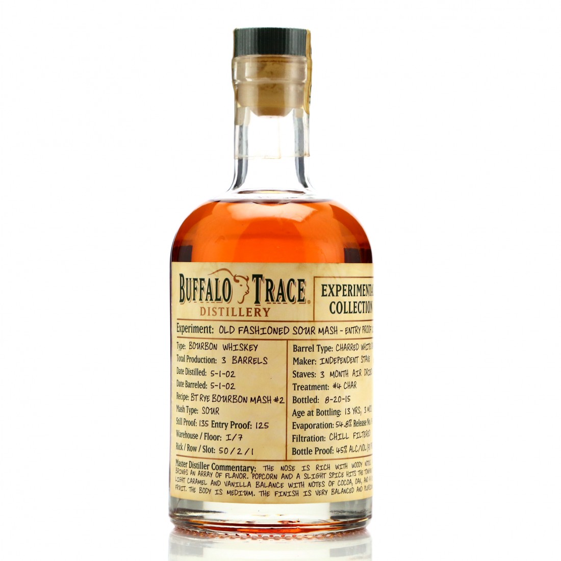 Buffalo Trace 2002 Experimental Collection 13 Year Old 37.5cl / Old ...
