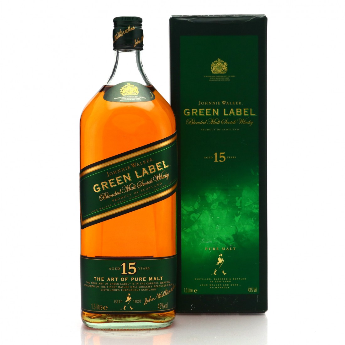 Johnnie Walker Green Label 15 Year Old 1.5 Litre | Whisky Auctioneer