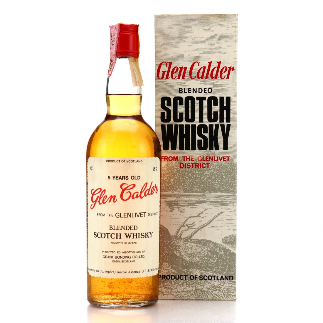 Glen Calder 5 Year Old Grant Bonding Co 1970s / Co. Pinerolo Import ...