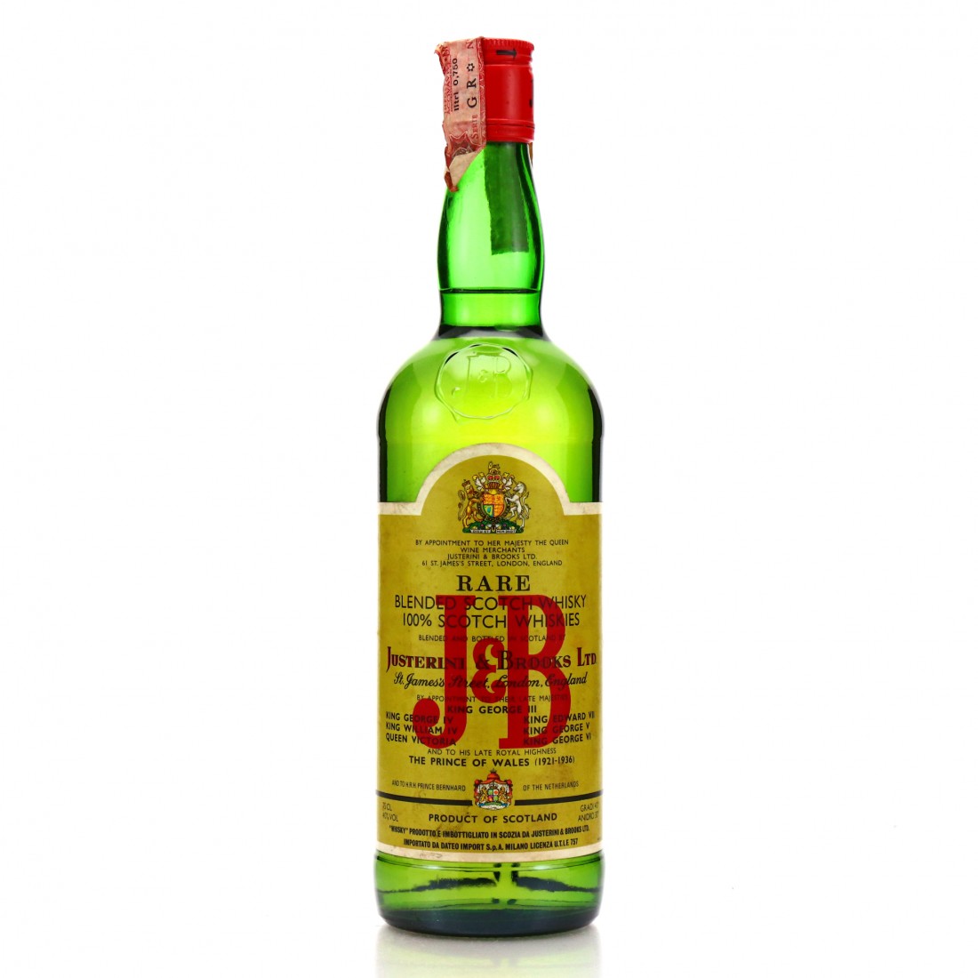 J&B Rare Scotch Whisky 1980s 75cl | Whisky Auctioneer