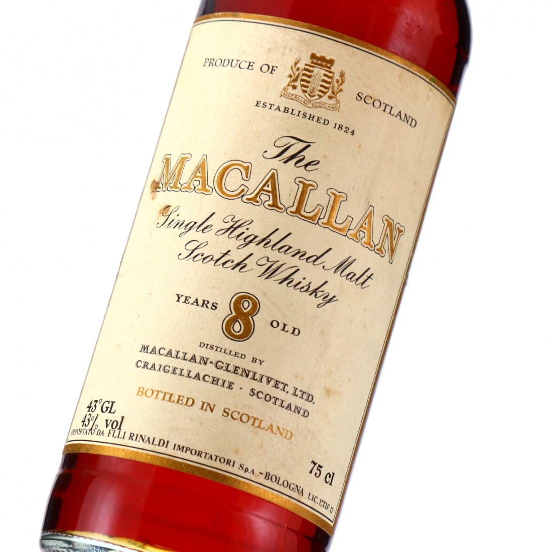 Macallan 8 Year Old early 1980s / Rinaldi Import | Whisky Auctioneer