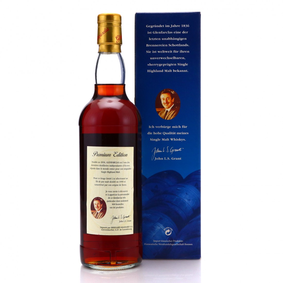 Glenfarclas 1990 Oloroso Sherry Cask 1st Filling 2002 / Bernard-Massard ...