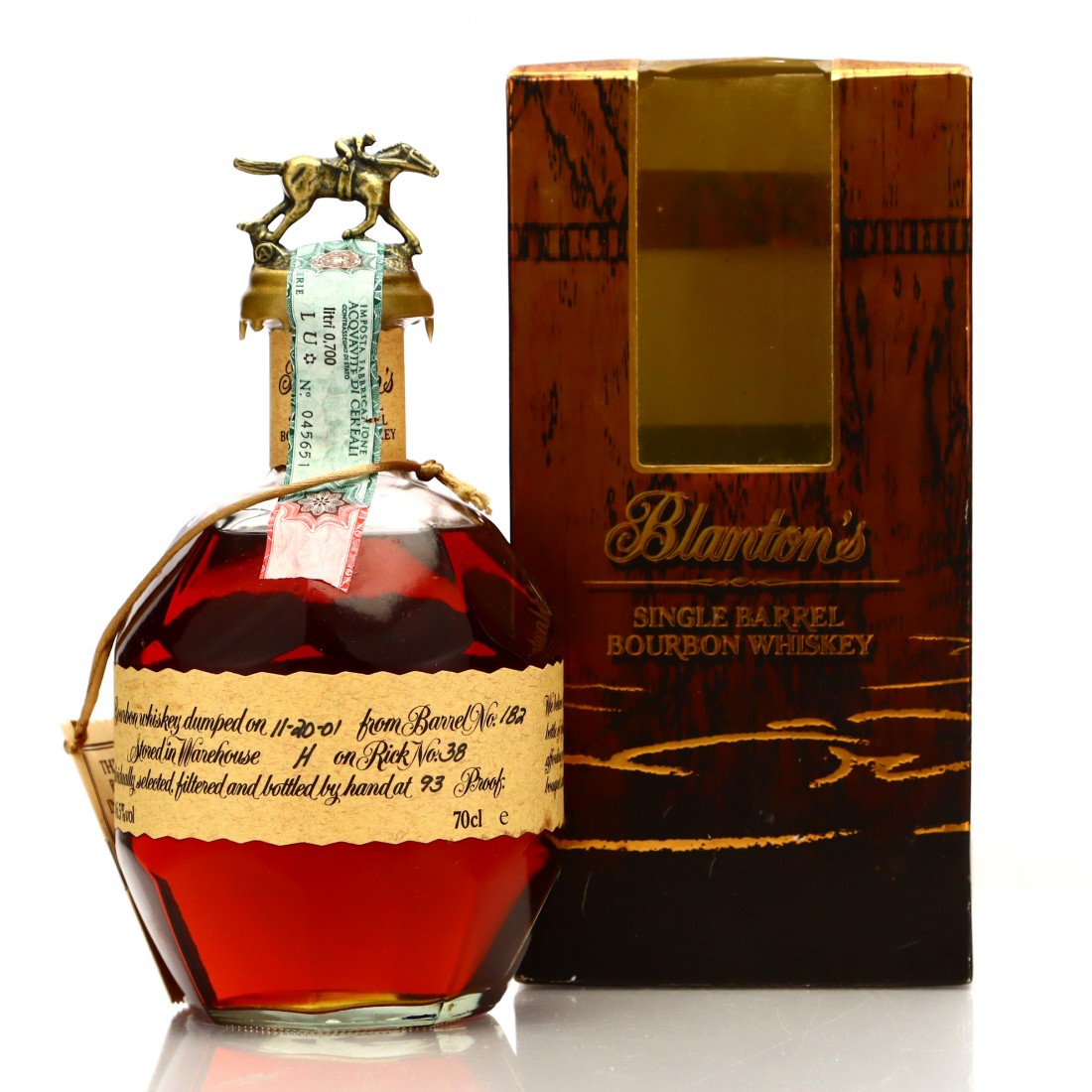 Blanton's Single Barrel dumped 2001 70cl | Whisky Auctioneer