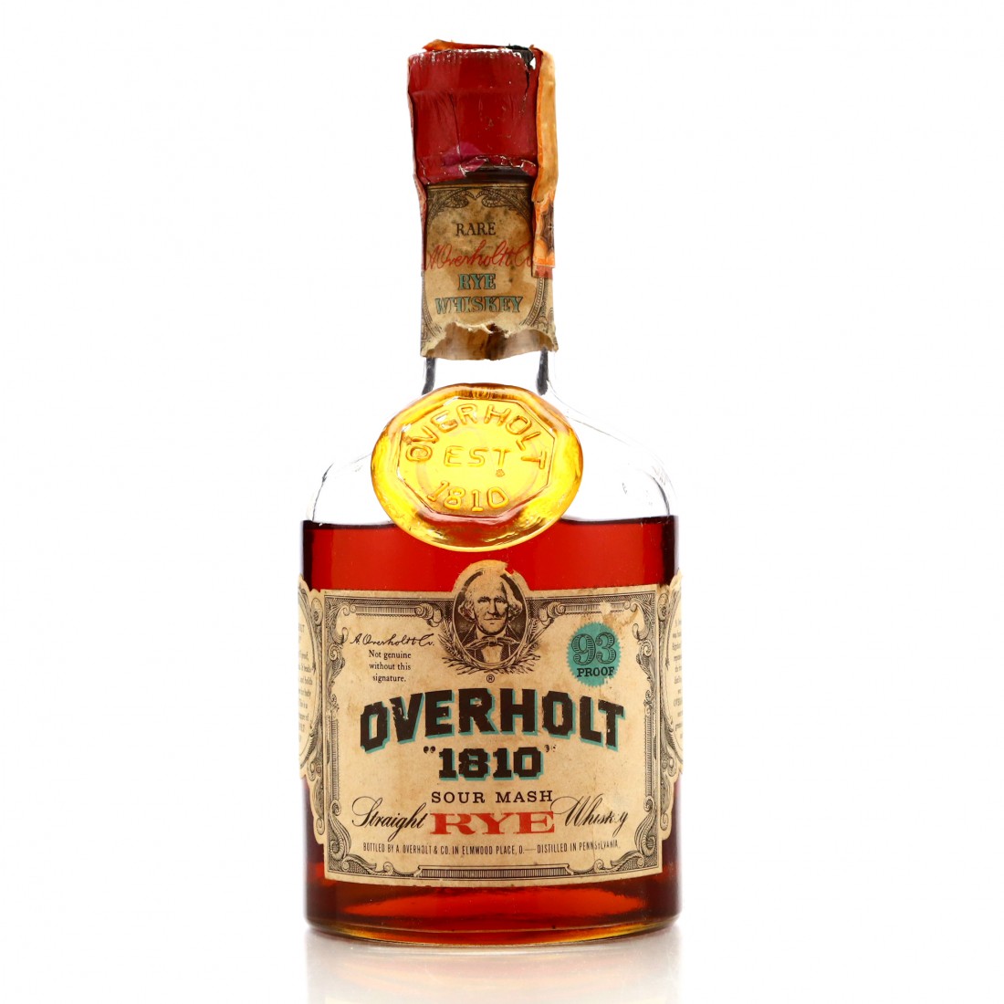 Overholt '1810' Straight Rye 1967 / Giovinetti Import | Whisky Auctioneer
