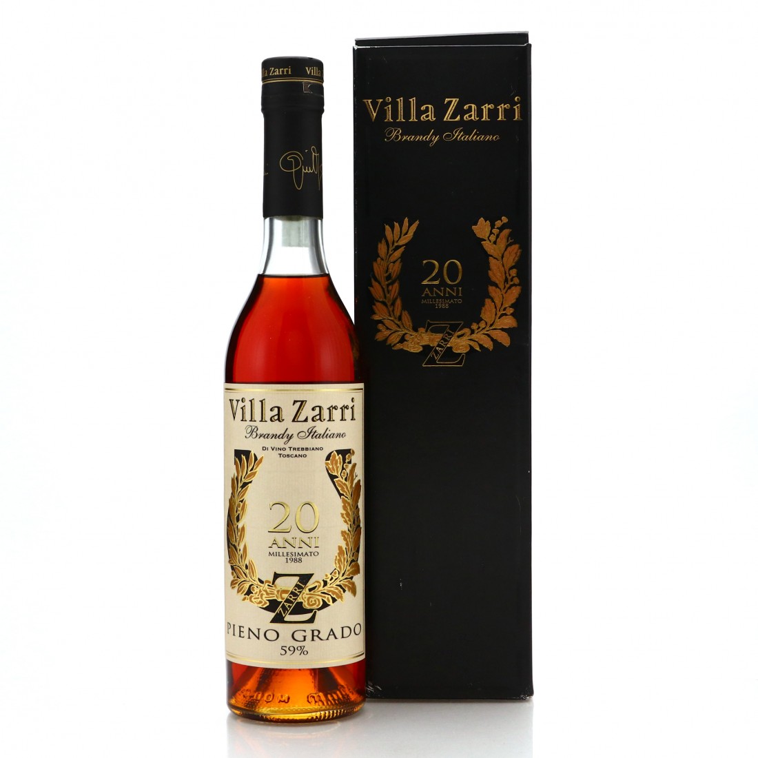 Villa Zarri 1988 20 Year Old Brandy 50cl | Whisky Auctioneer
