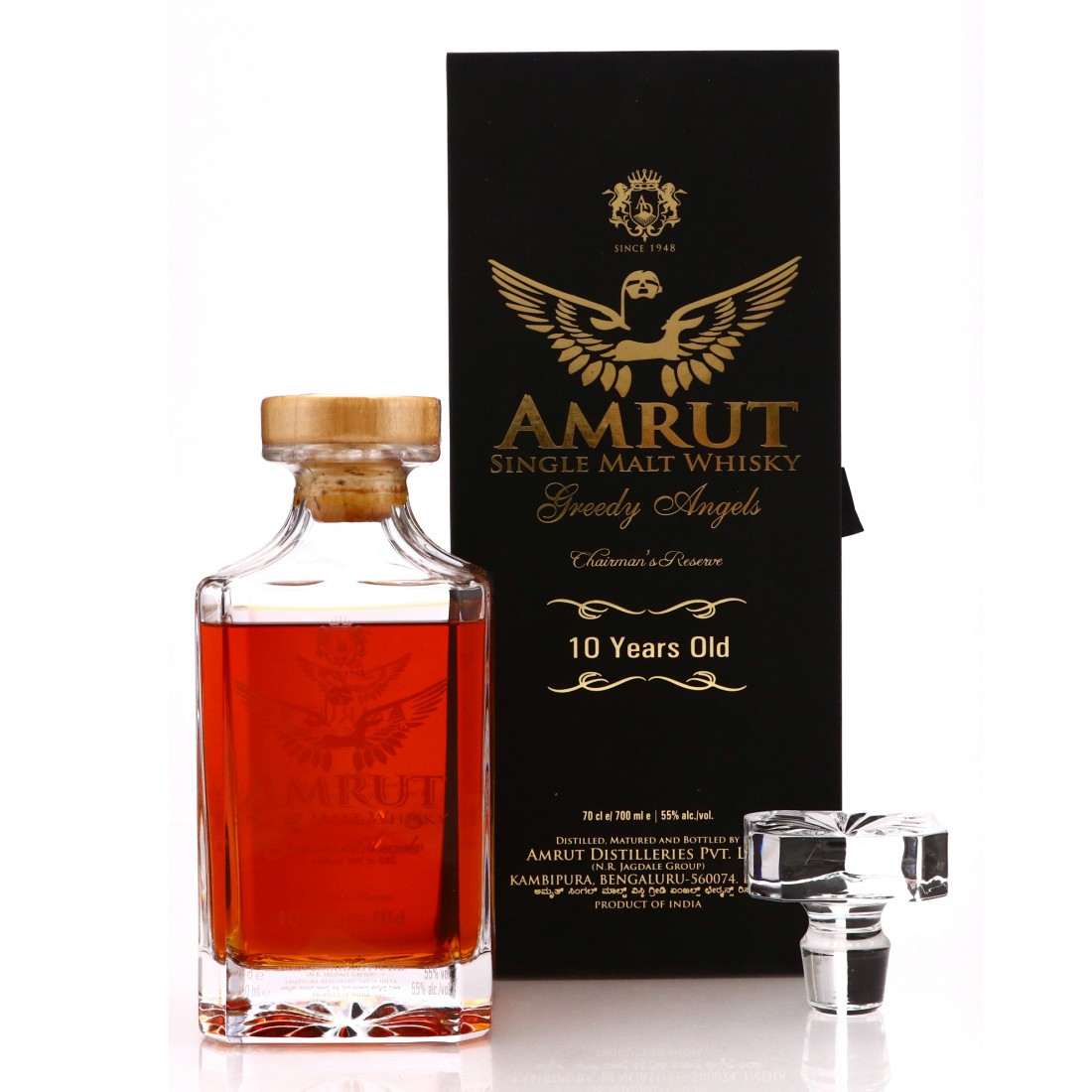Amrut Greedy Angels 10 Year Old Chairman's Reserve | Whisky Auctioneer