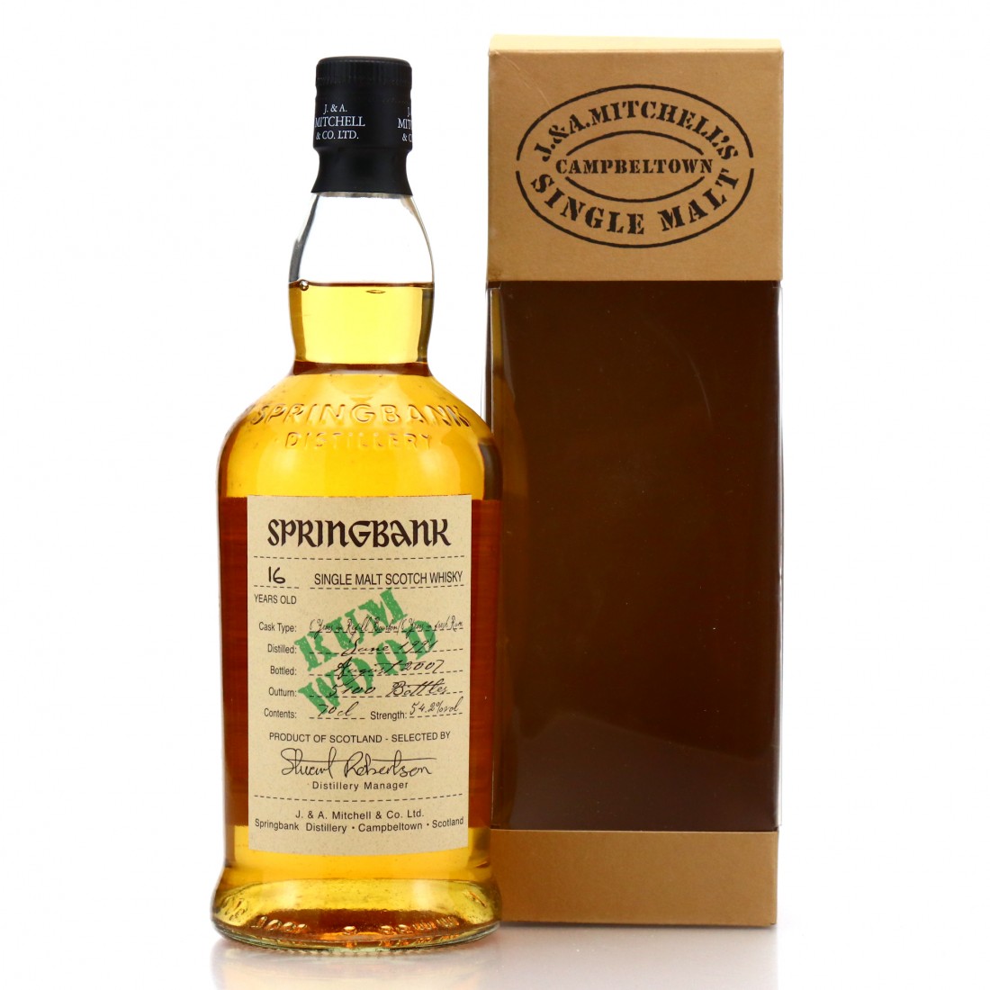Springbank 1991 Rum Wood 16 Year Old | Whisky Auctioneer