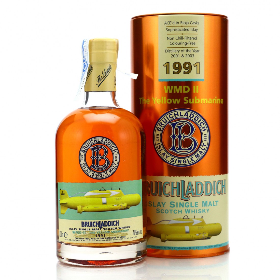 Bruichladdich 1991 Yellow Submarine 14 Year Old Wmd Ii Whisky