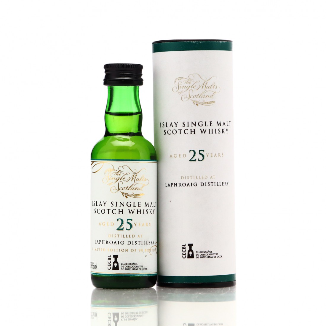 Laphroaig 25 Year Old Single Malts of Scotland CECBL Miniature | Whisky Auctioneer