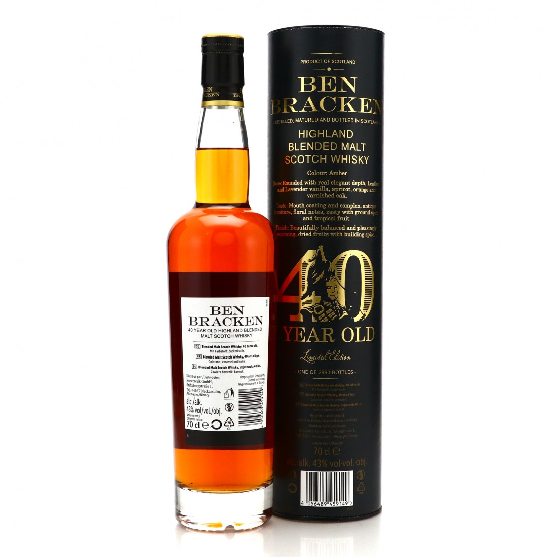 Ben Bracken 40 Year Old Highland Blended Malt | Whisky Auctioneer