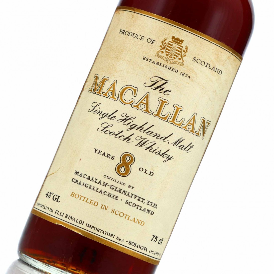 Macallan 8 Year Old early 1980s / Rinaldi Import | Whisky Auctioneer