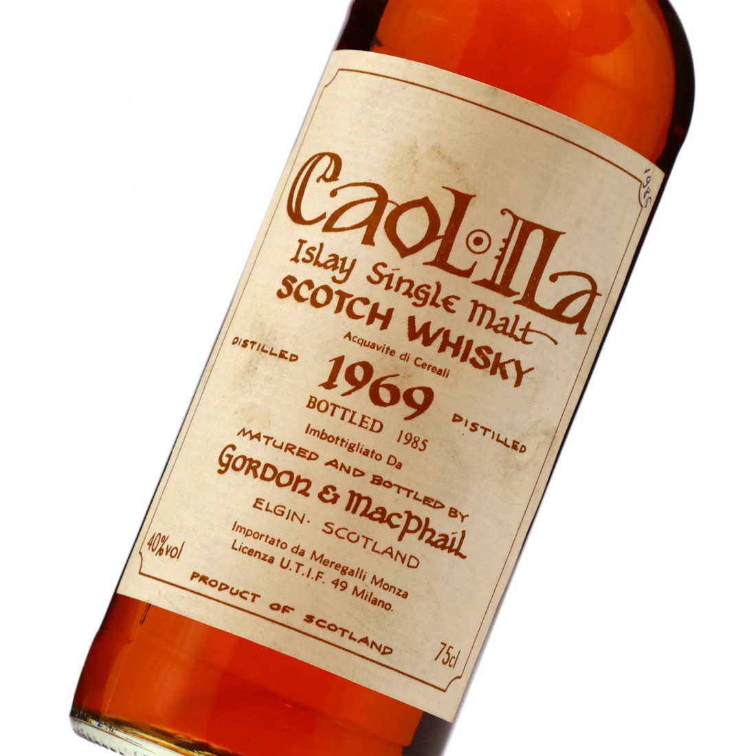 Caol Ila 1969 Gordon and MacPhail Celtic Label / Meregalli Import ...