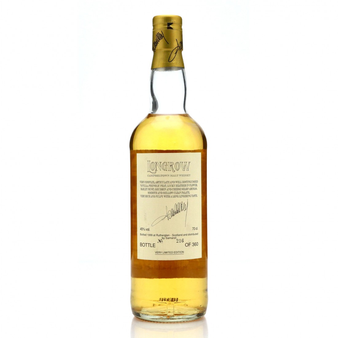 Longrow 1987 Samaroli bottled 1999 | Whisky Auctioneer