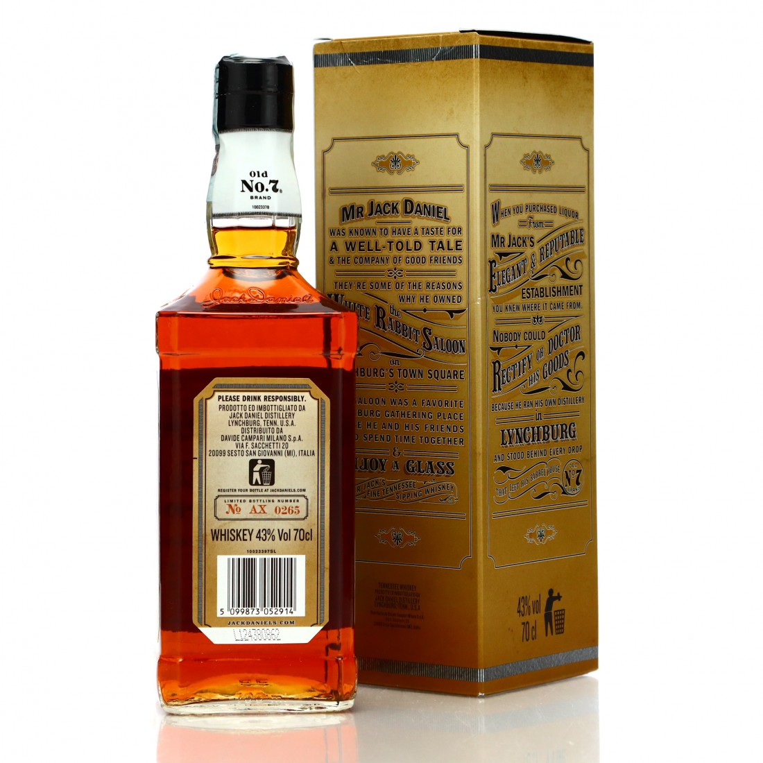Jack Daniel's 120th Anniversary of White Rabbit Saloon 70cl | Whisky ...