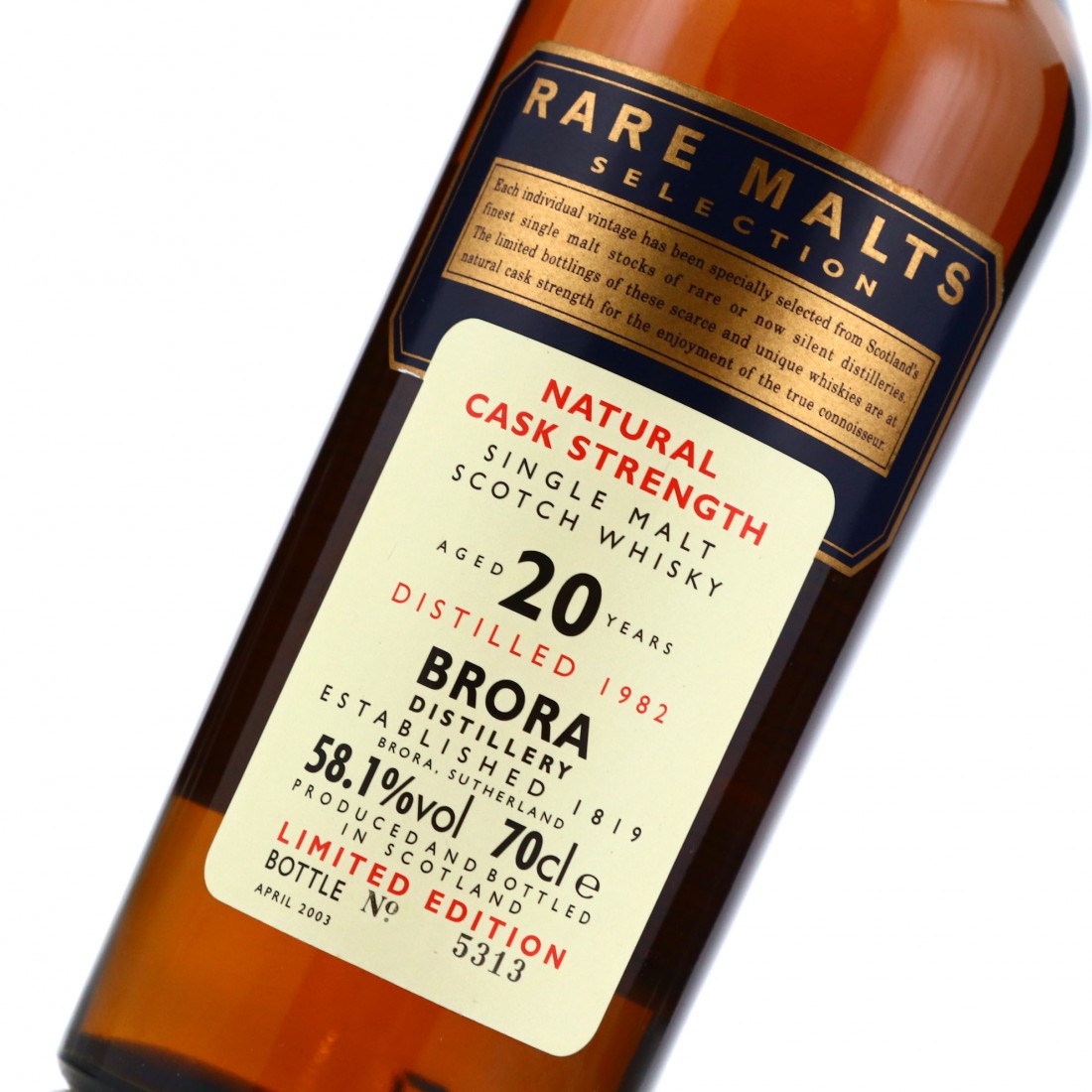 Brora 1982 Rare Malts 20 Year Old / 58.1% | Whisky Auctioneer