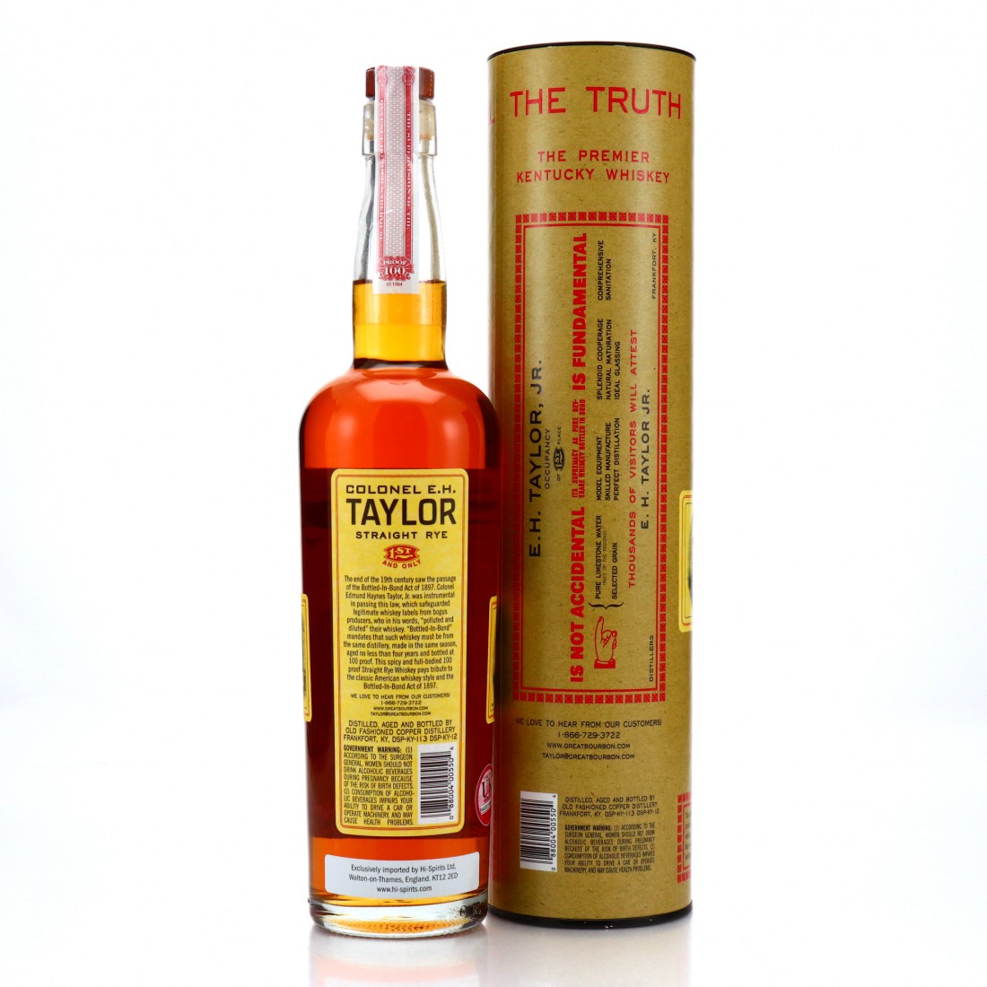 Colonel E.H. Taylor Straight Rye | Whisky Auctioneer