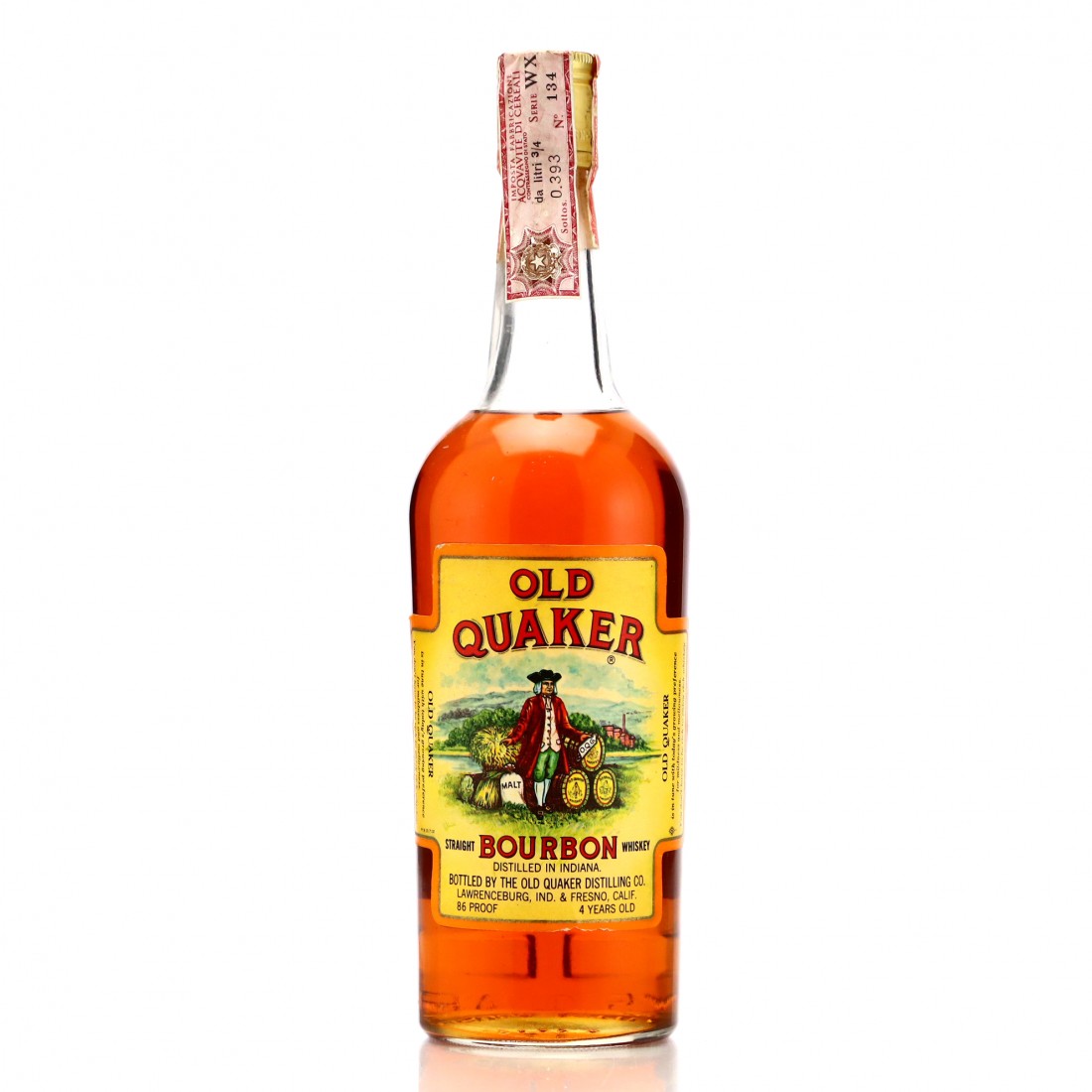 Old Quaker 4 Year Old Straight Bourbon 1972 | Whisky Auctioneer Old Quaker 4 Year Old Straight Bourbon 1972 | Whisky Auctioneer