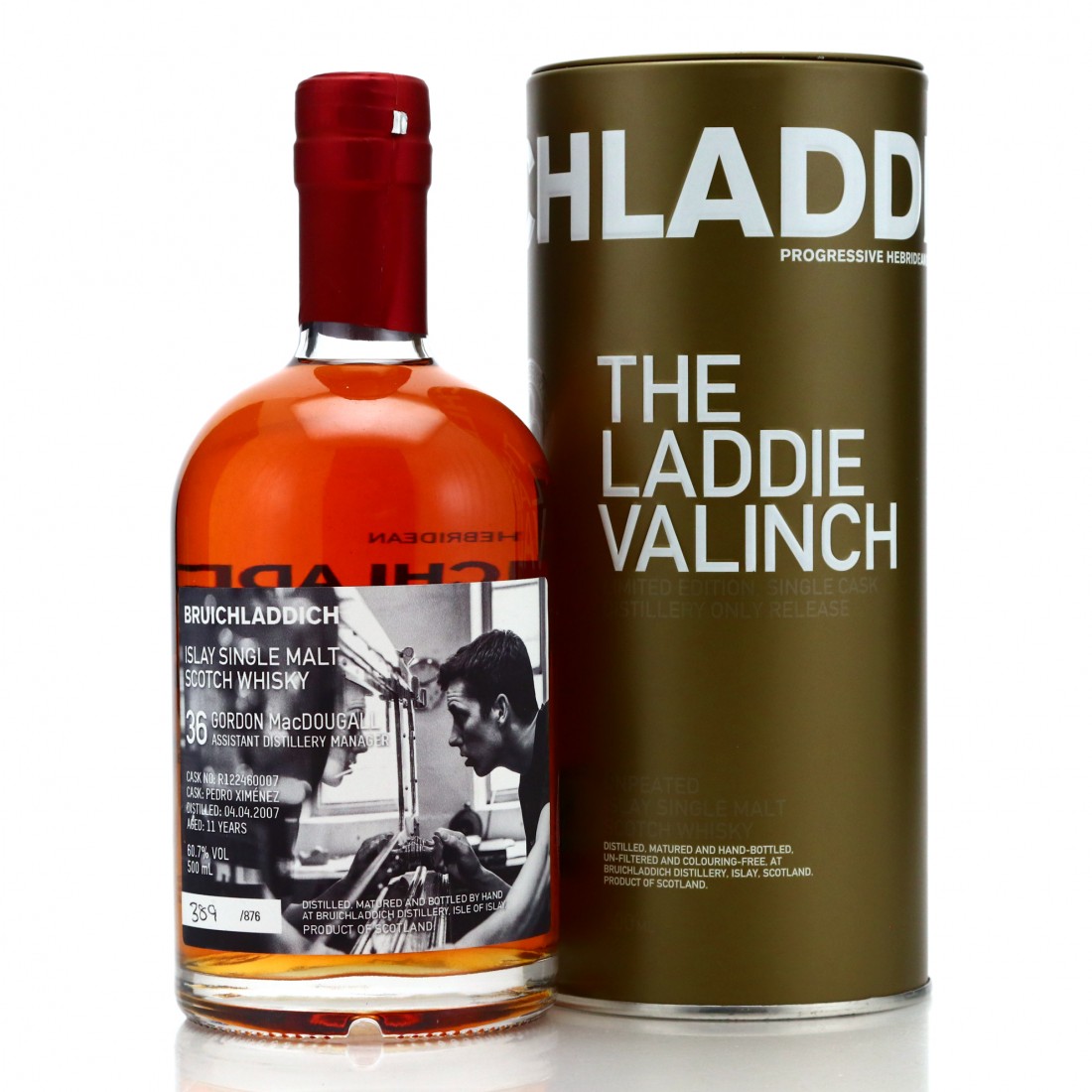 Bruichladdich 2007 Gordon MacDougall Valinch 11 Year Old / PX Cask ...