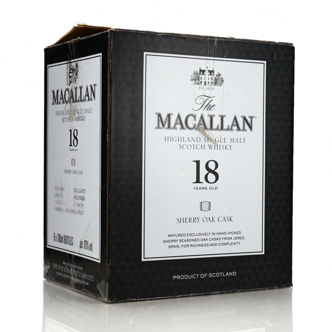 Macallan 18 Year Old Sherry Oak 2020 Release 6 x 70cl / Case | Whisky ...