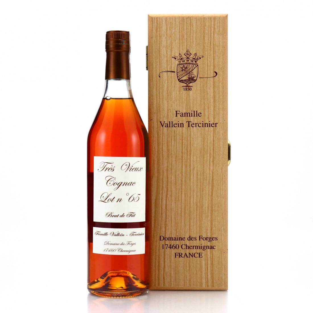 Famille Vallein-Tercinier Lot 65 Brut de Fut Grande Champagne Cognac | Whisky Auctioneer