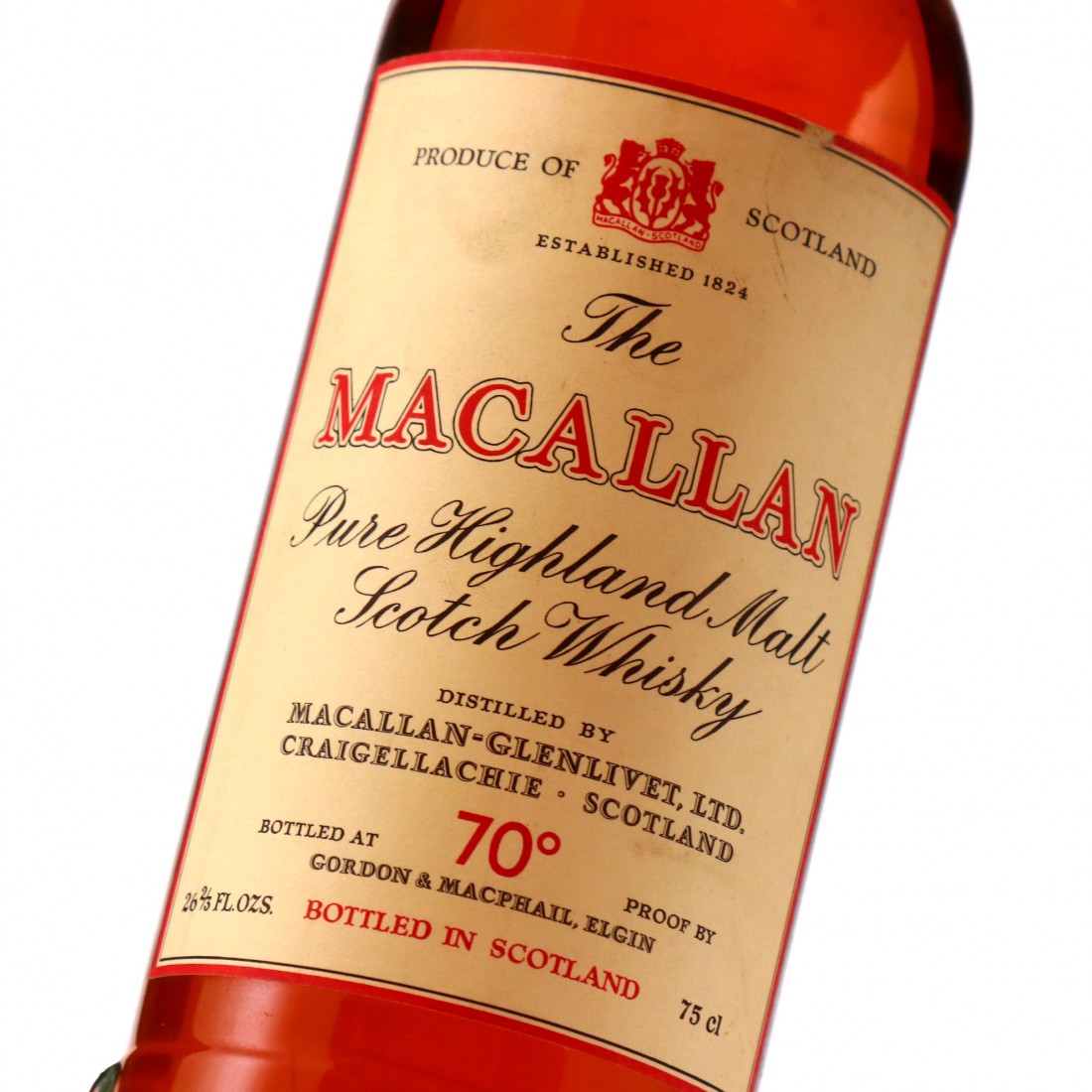 Macallan 1937 Gordon and MacPhail 70 Proof / Co. Pinerolo Import ...